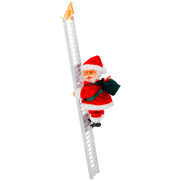Papá Noel subiendo una escalera | LADDERSANTA – es.vilfino.com